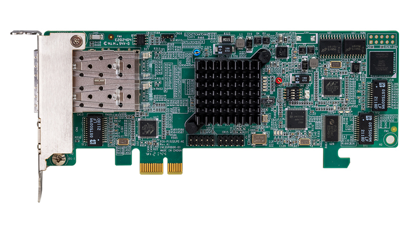 ECU-P1522 - 2-Port SFP Base Etheret with HSR/PRP Low profile PCI Express Communication Card - 研华